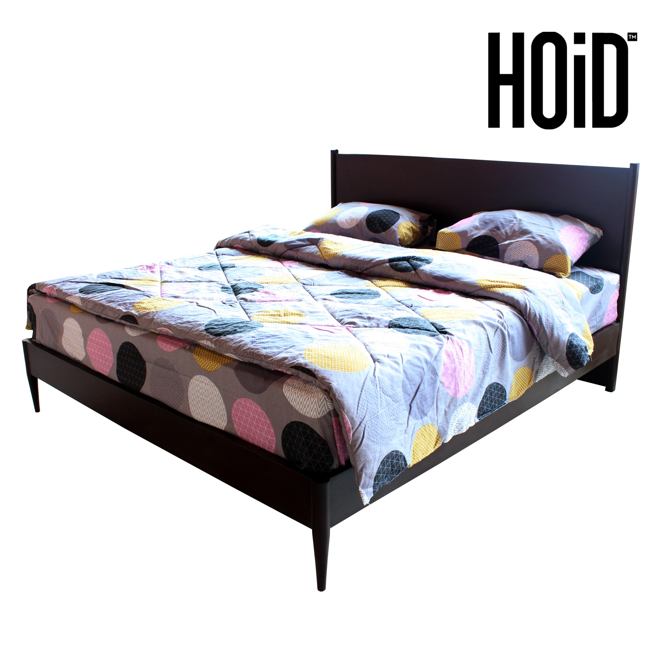 Kiki Wooden Bed - HOiD.pk