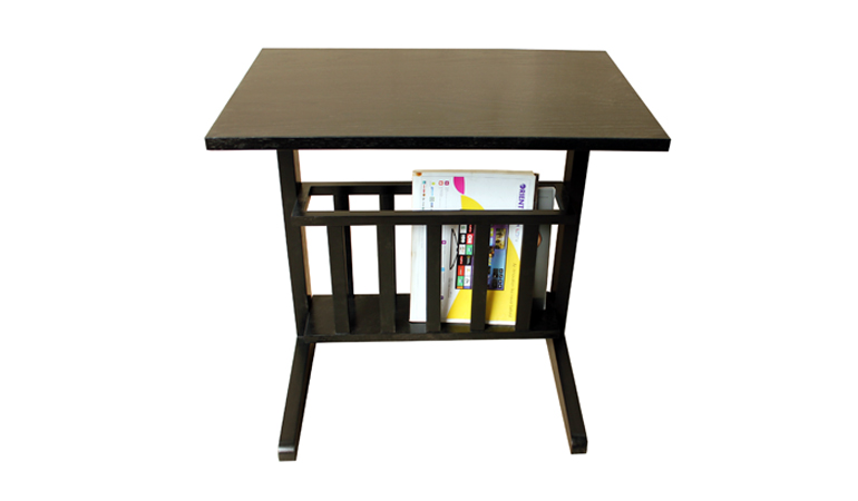 Peri! Newspaper Table in Pure Wood - HOiD.pk