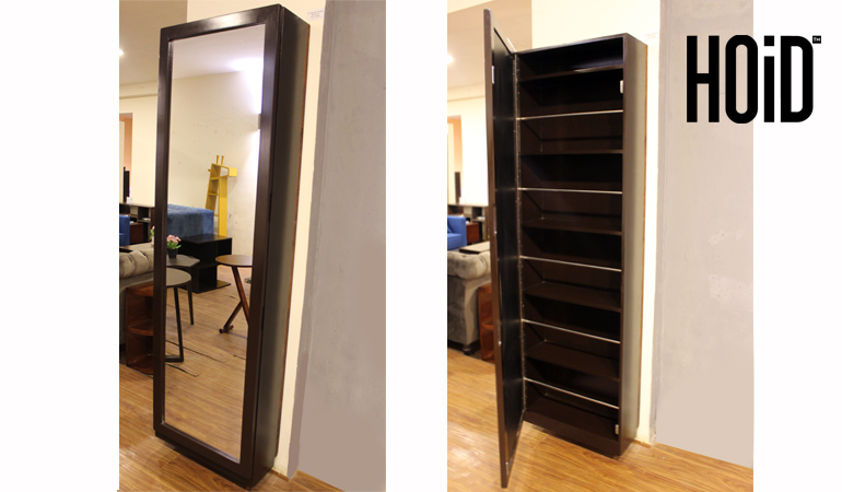 Uni! Storage Standing Mirror Unit - HOiD.pk