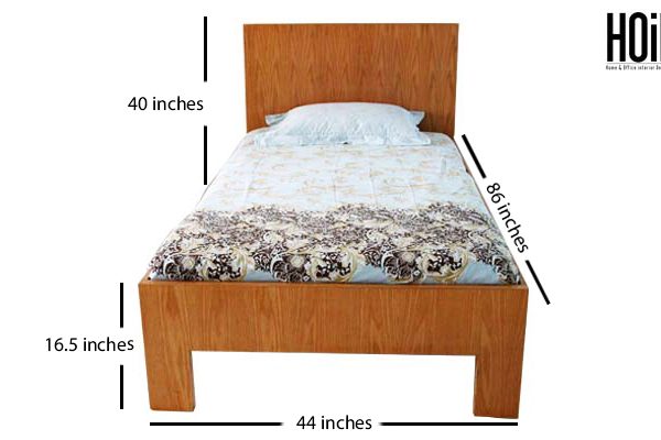 Dotted Single Bed in Suede Fabric – HOiD.pk