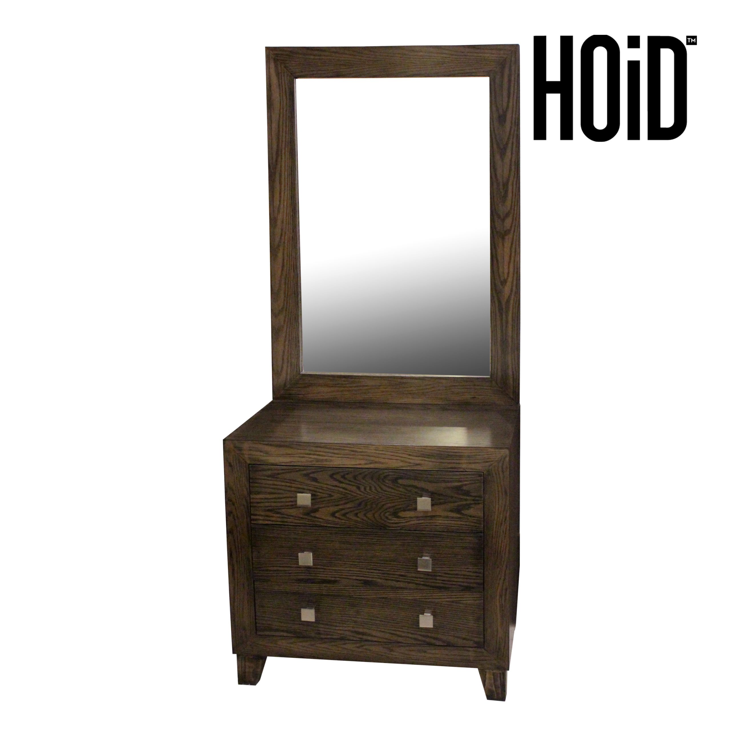 Brid Bed, 2 Side Tables, Dresser with Mirror and 2 Door Wardrobe - HOiD.pk