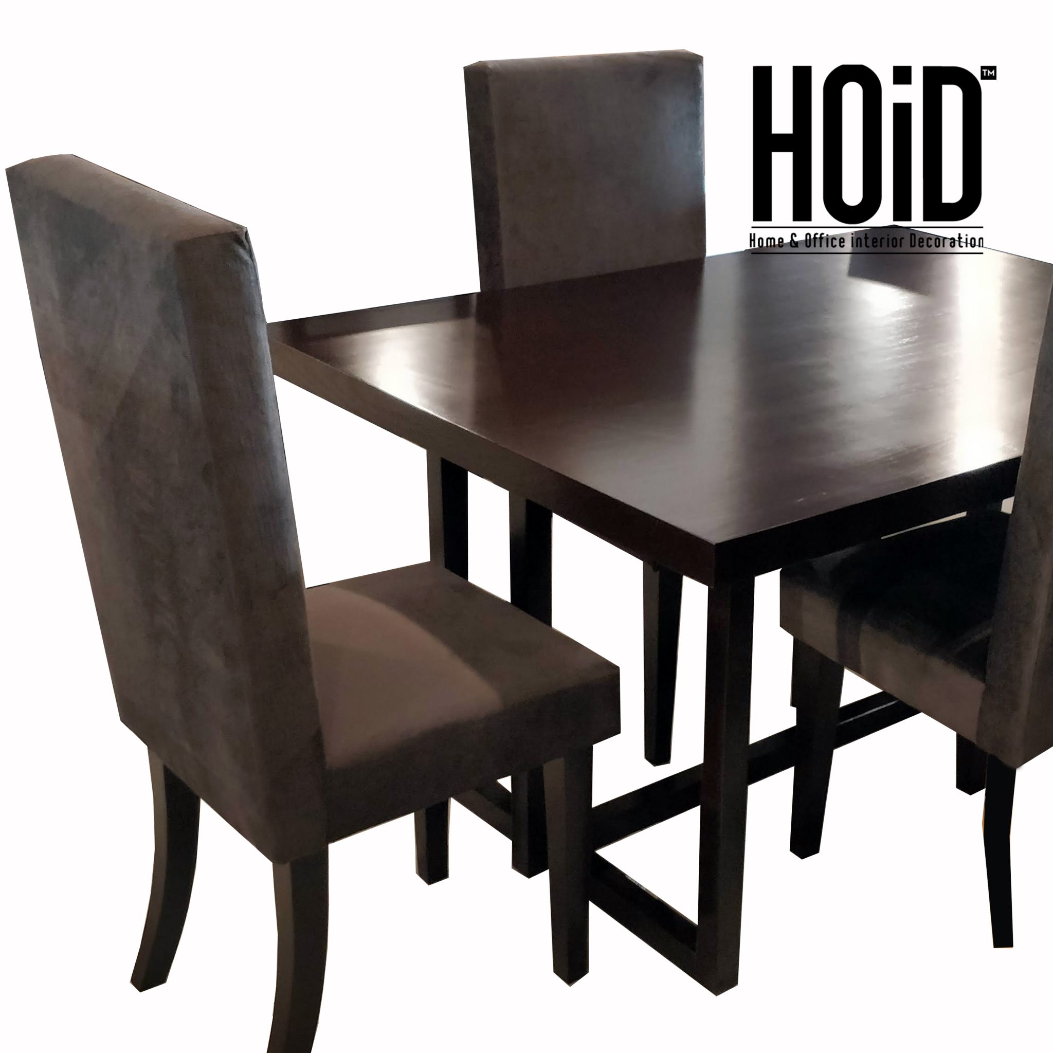 FeasTable! Oak Wood Dining Table Set (4 Seats Rectangle) – HOiD.pk