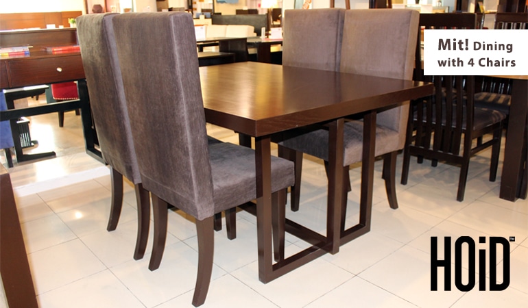 Mit! Dining Table with 4 Chairs – HOiD.pk