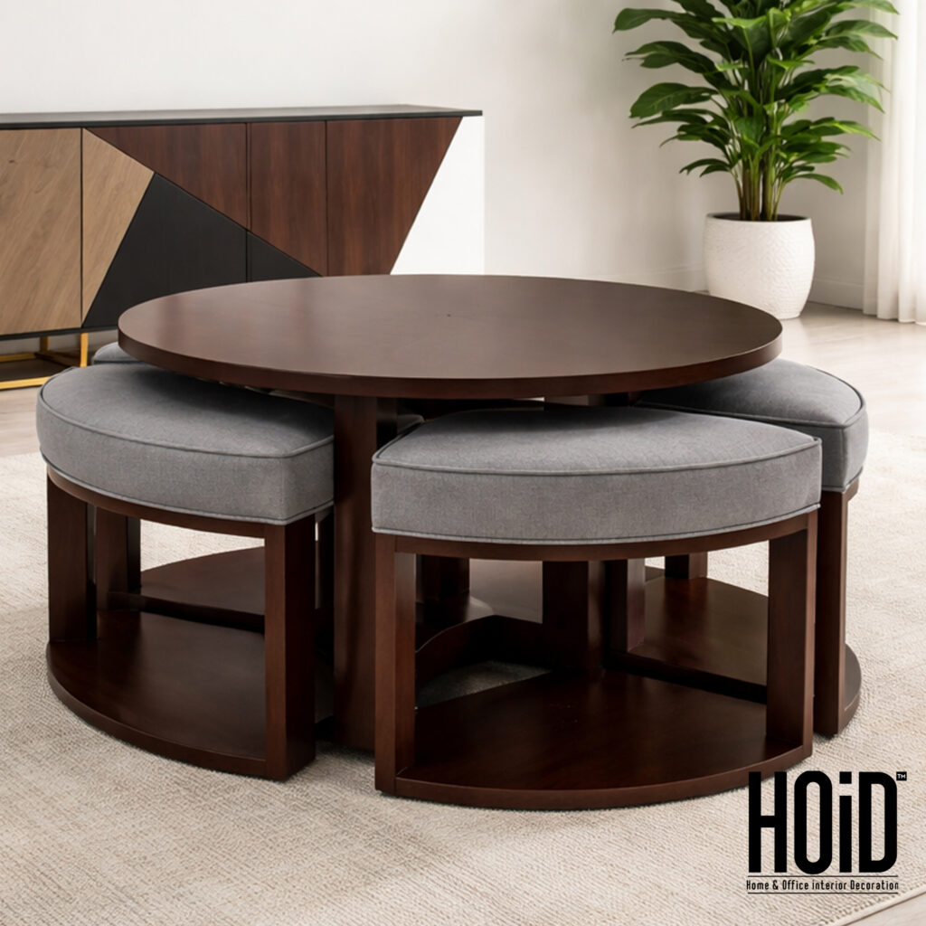 Join! Round Center table with 4 chairs - HOiD.pk