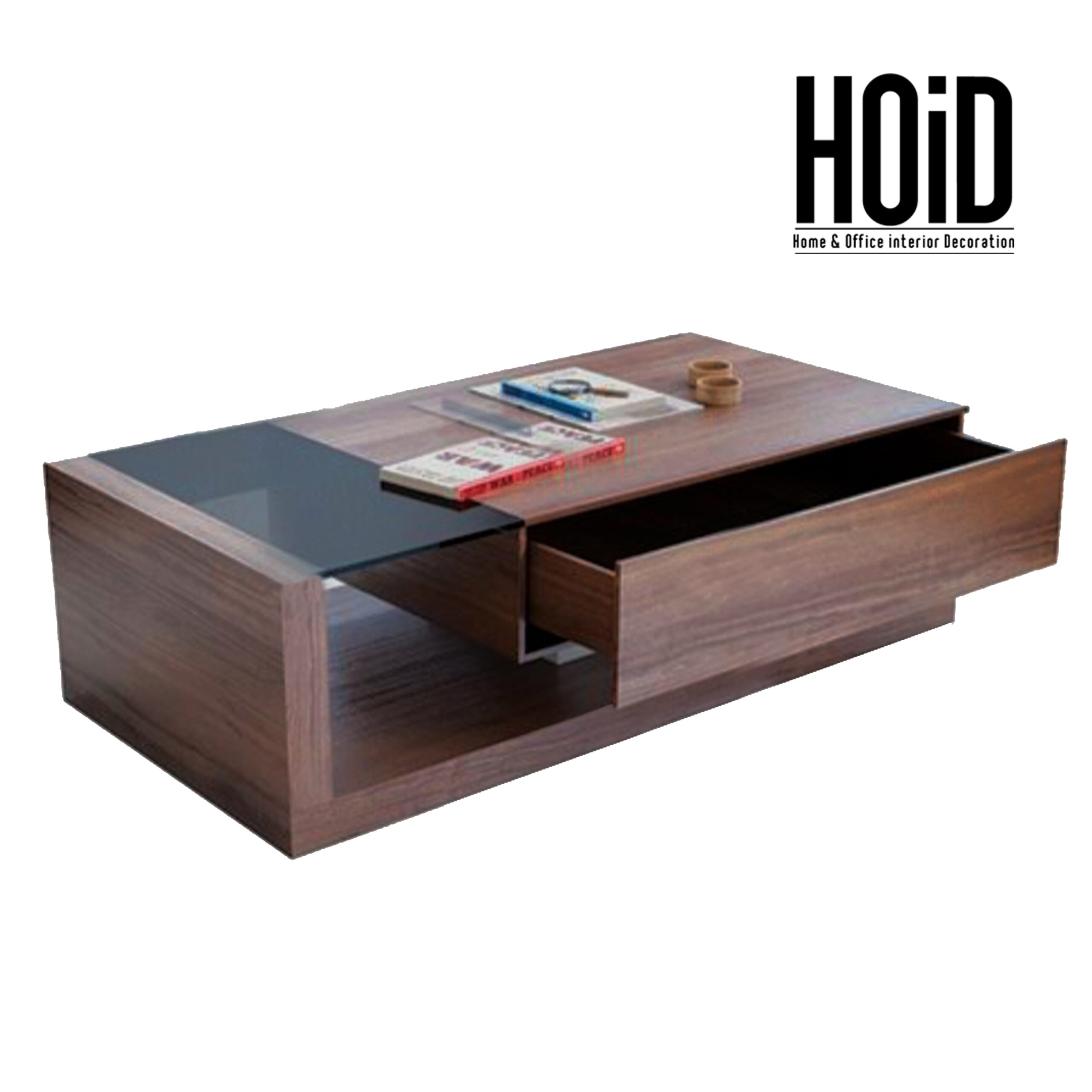 Catch Center Table with 1 Drawer - HOiD.pk