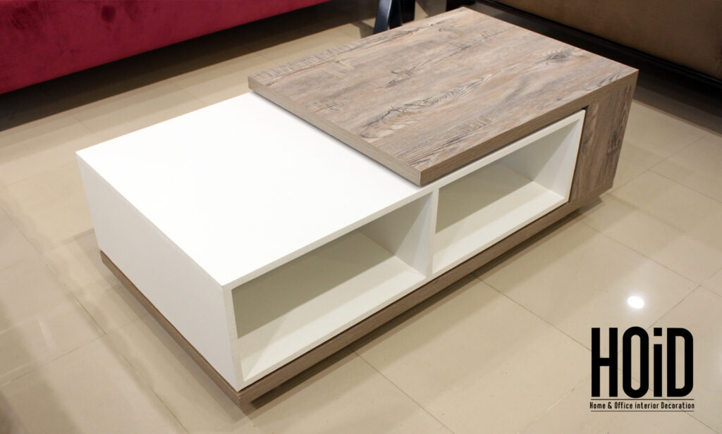 Stone Center Table with Open Storage Space – HOiD.pk