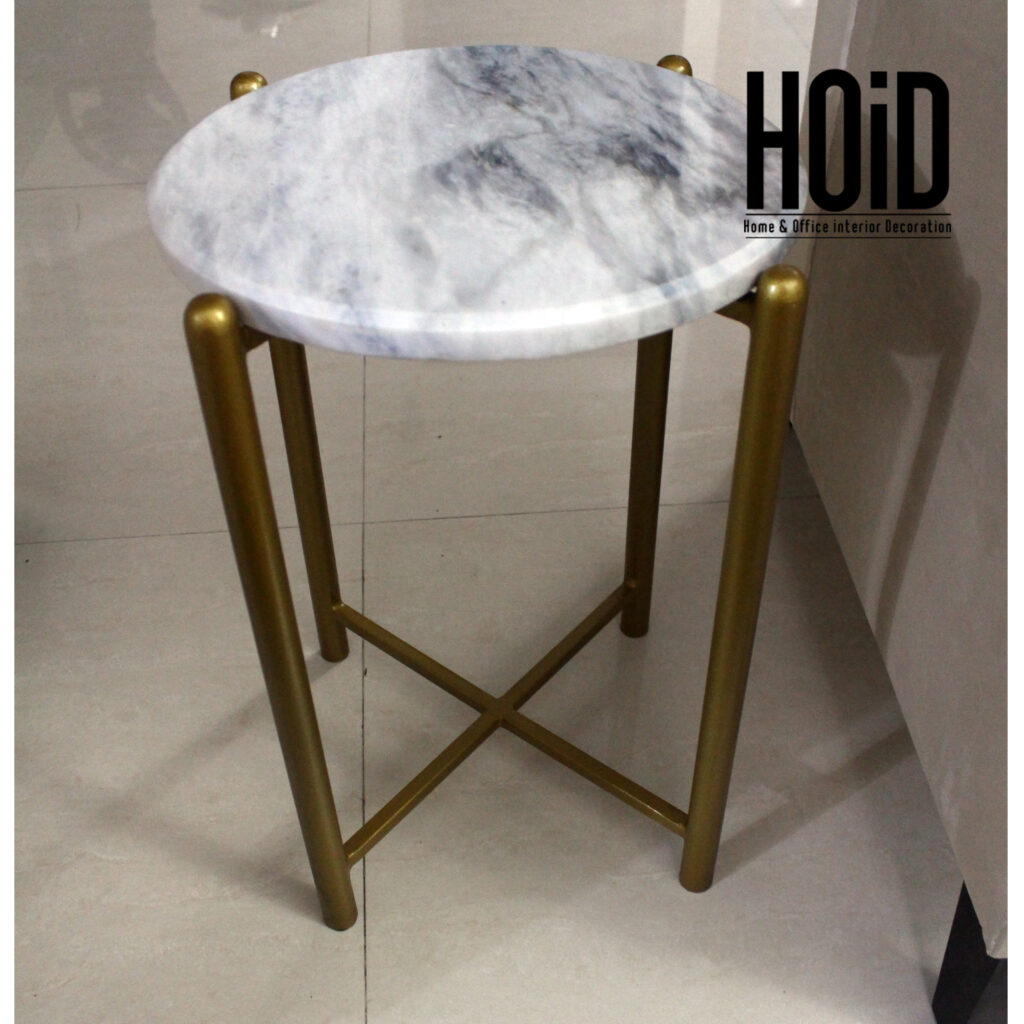 Mile Side Table with Marble Top – HOiD.pk