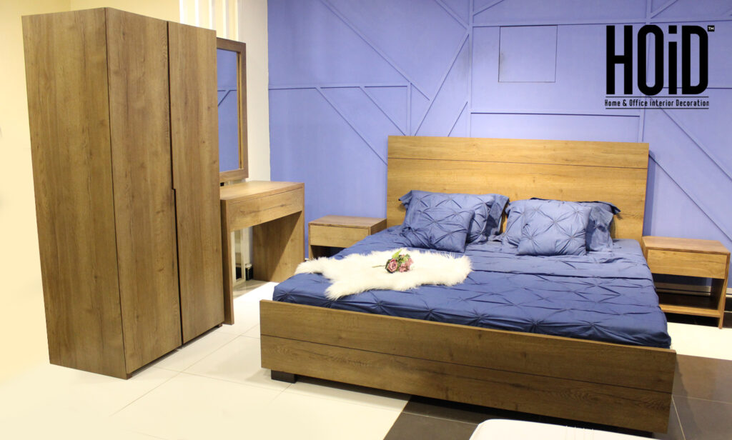 Goof Bed Set – Bed + 2 Side Tables + Dresser + Mirror with 2 Door ...