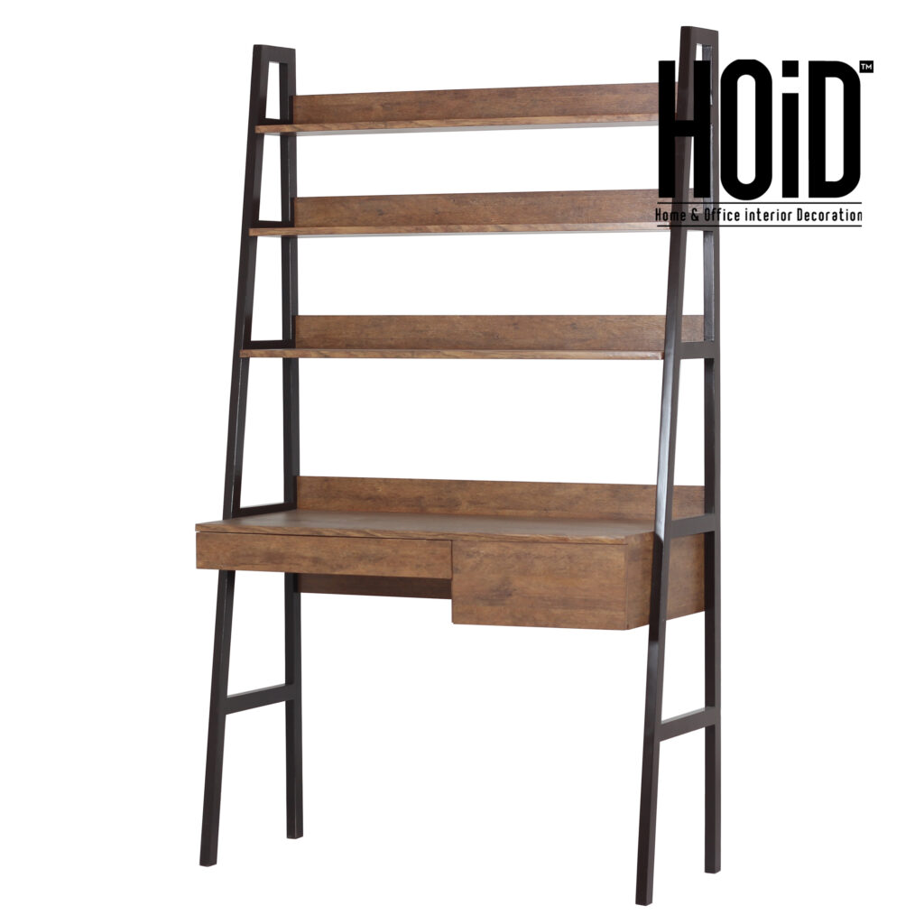 Tailor Office Table with Attached 3 Shelves in Melamine – HOiD.pk