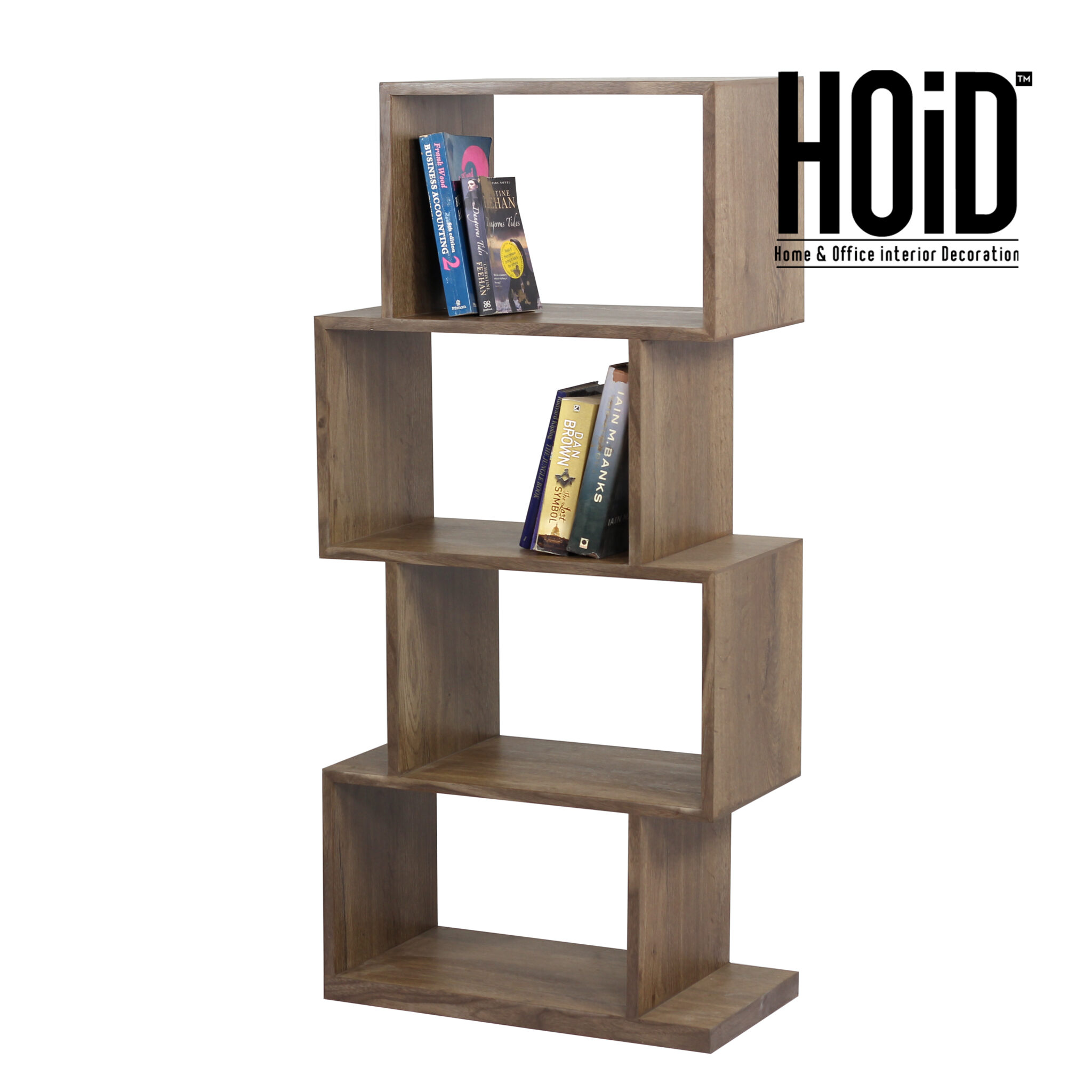 Zig Zag Bookcase in Melamine – HOiD.pk