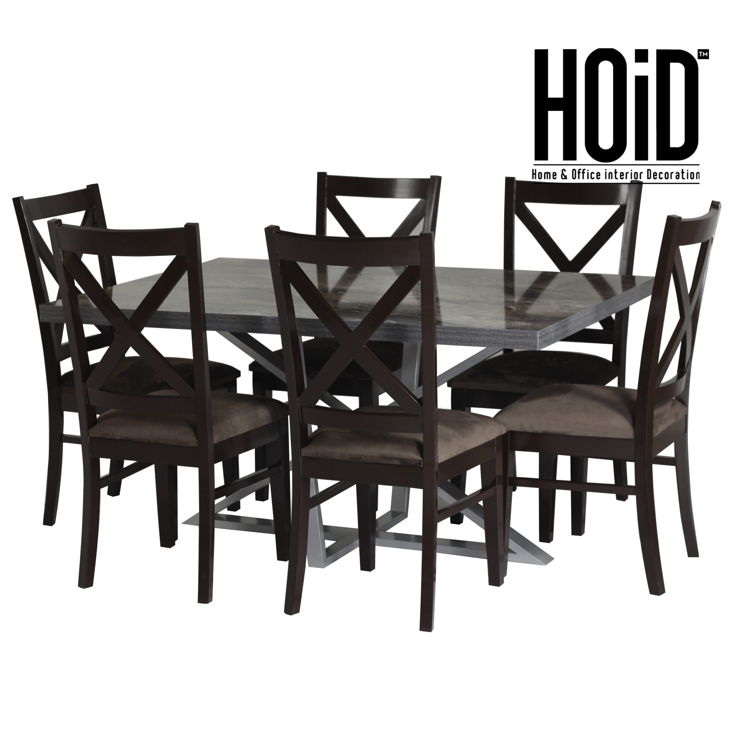 Race Dining Table with 6 Chairs - HOiD.pk