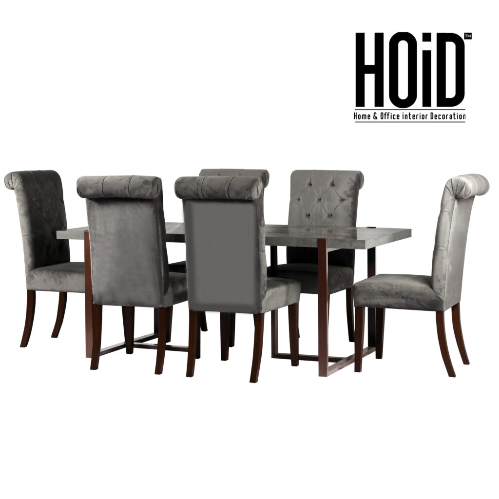 Connect Dining Table with 6 Arzu Chairs – HOiD.pk