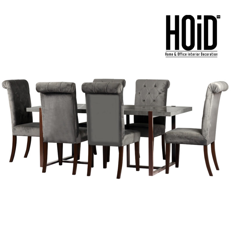 Connect Dining Table with 6 Arzu Chairs – HOiD.pk