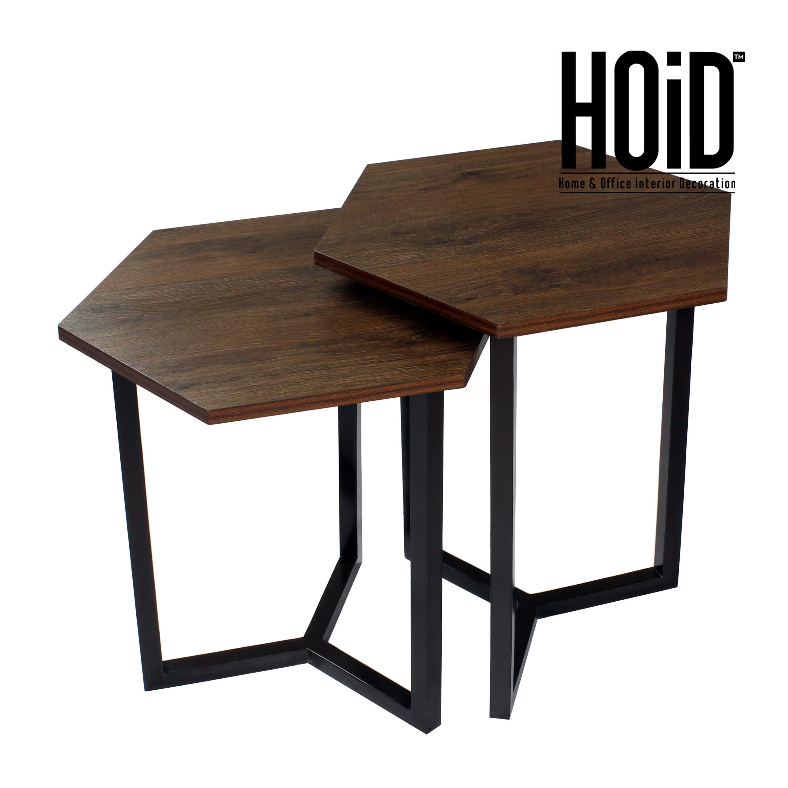 Bold Set of 2 Side Tables in Melamine - HOiD.pk