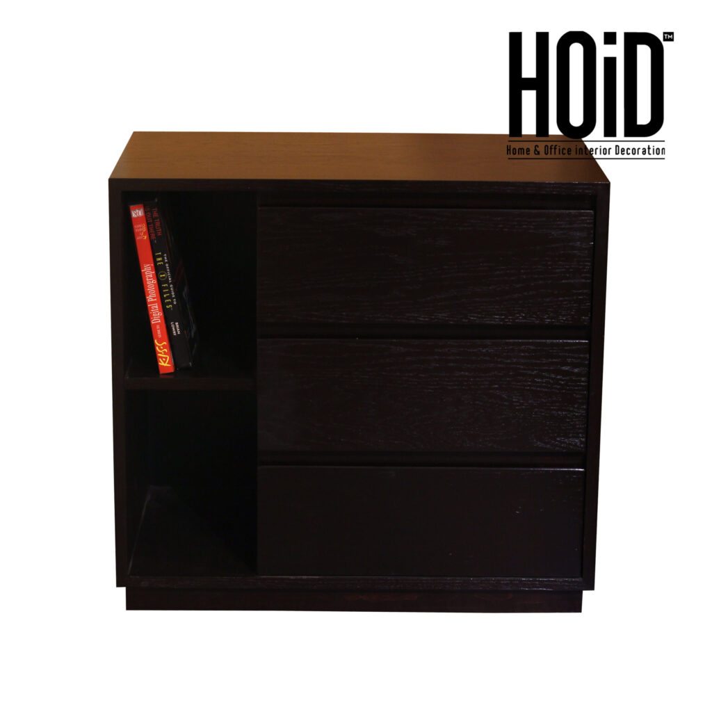 Silk Dresser with 3 Drawers, Mirror - HOiD.pk