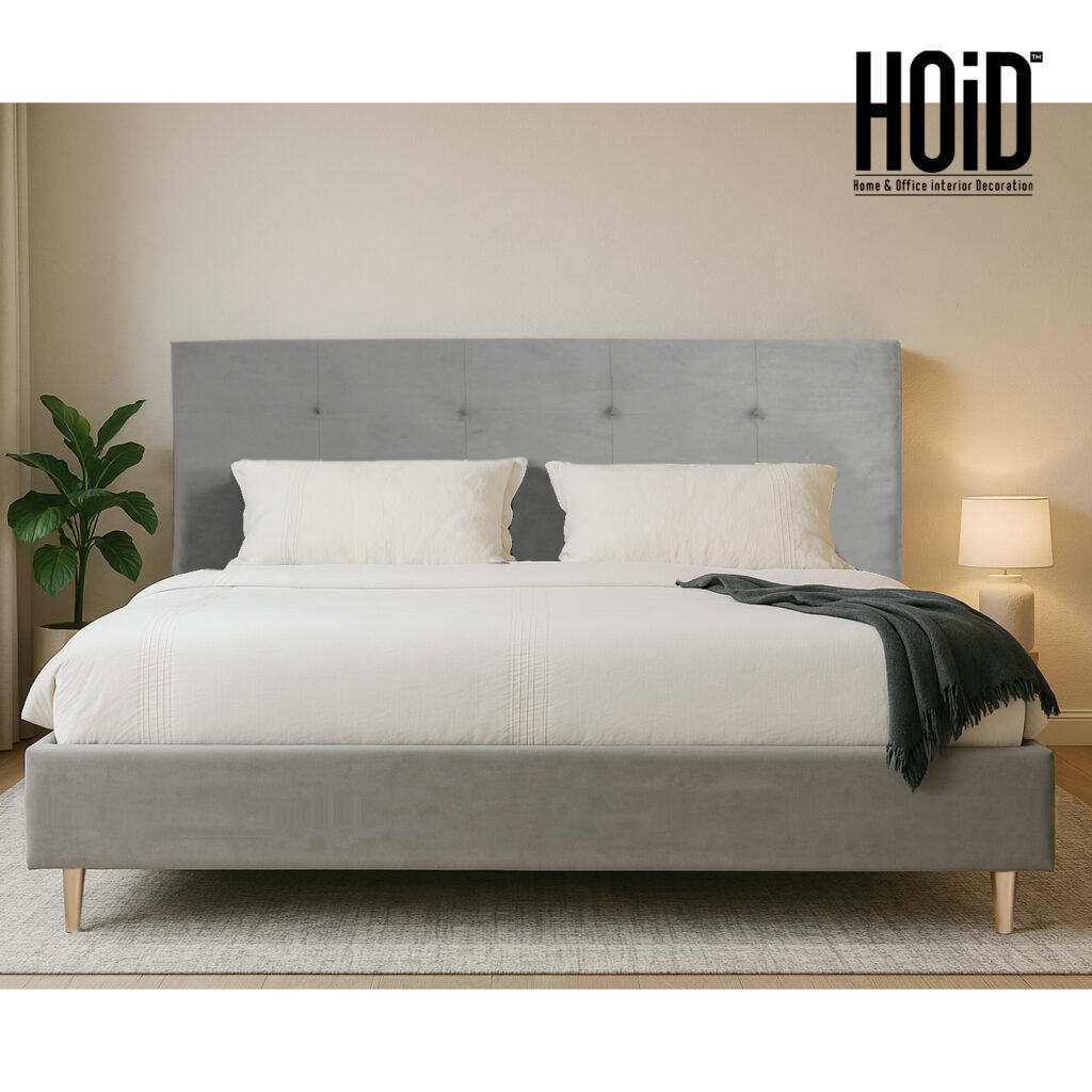 Dottin Bed in Suede Fabric - HOiD.pk