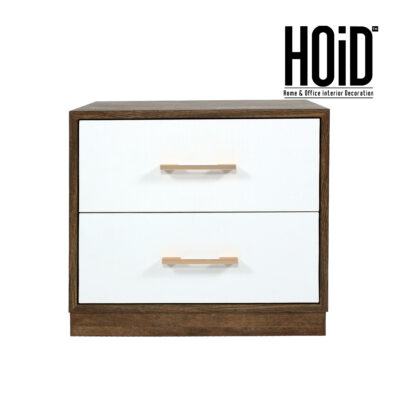 Code Bed with Channel 2 Side Tables - HOiD.pk