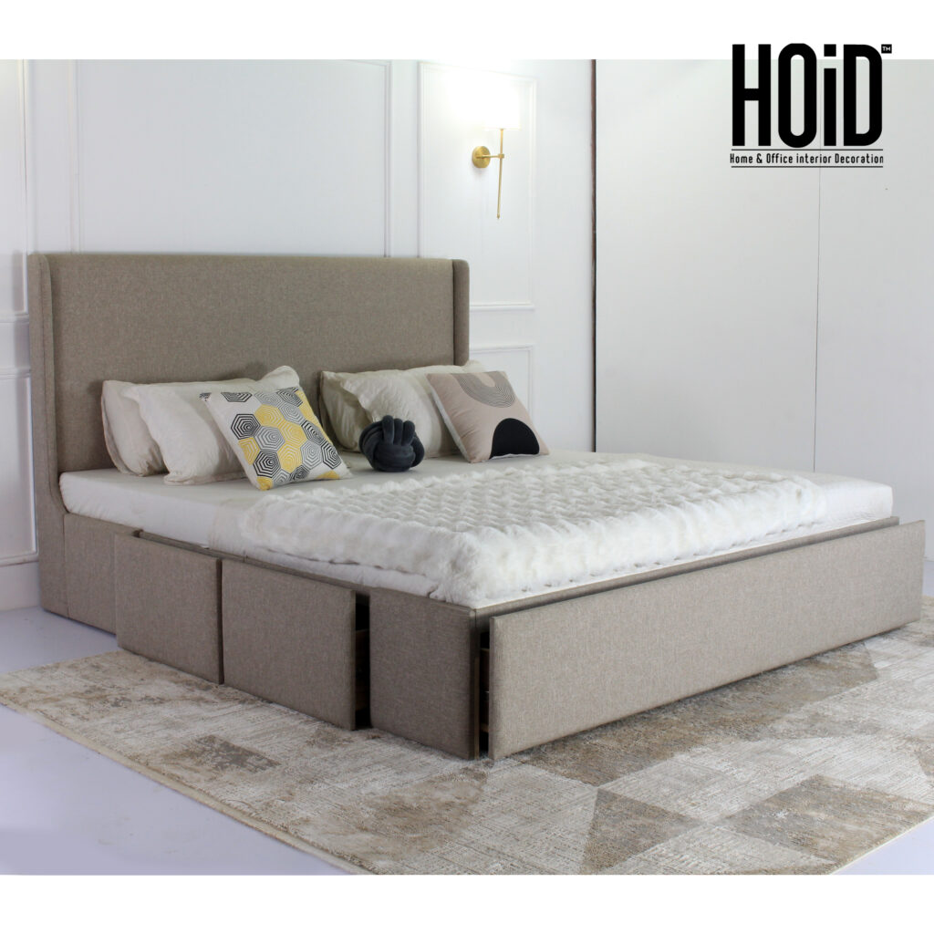 Mia Bed with 5 Storage Drawers - HOiD.pk