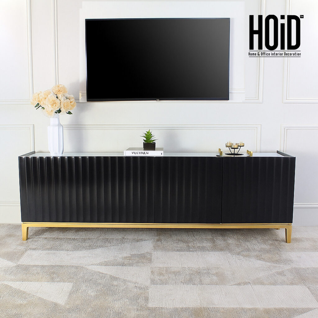 Harmony TV Console with 3D Designer Doors - HOiD.pk