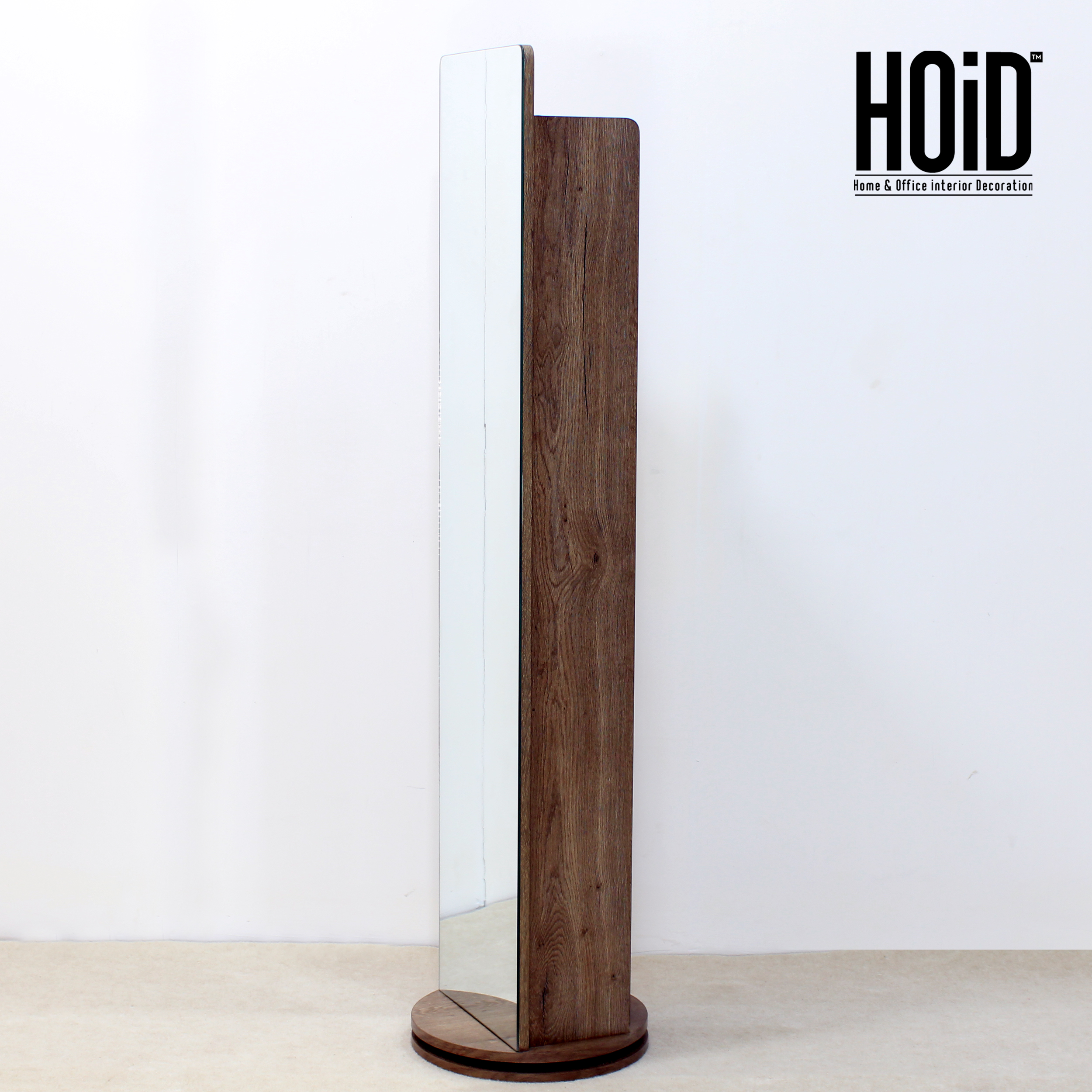 Rome! Rotating Full Length Mirror with Shelves - HOiD.pk